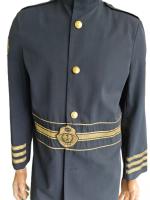 China Professional Design Classic Black Color Ceremonial Uniform Suit Set 60 Polyester 40 Viscose for sale