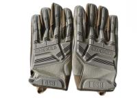 China Tactical Brown Combat Gloves Durable Leather  Reinforced Knuckle Protection for sale