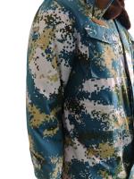 China Tactical Blue Camo Insulated Jacket Detachable Thermal Liner and Adjustable Waist Strap for sale