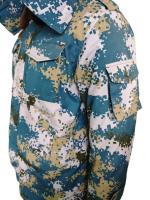 China Tactical Blue Camo Insulated Jacket Detachable Thermal Liner and Adjustable Waist Strap for sale