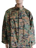 China ACU tactical Uniform Digital Woodland Camouflage Tactical Field Uniform 50 50 Nylon Cotton Material for sale