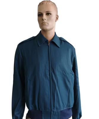 China Customizable Fabric Standard Blue Uniform Jacket With 2 Pockets Winter Waterproof Breathable Polyester tactical Jacket for sale