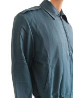 China Customizable Fabric Standard Blue Uniform Jacket With 2 Pockets Winter Waterproof Breathable Polyester tactical Jacket for sale