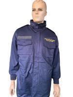 China tactical Jacket Navy Blue Tactical Long Sleeve Detachable Liner Jacket 65 35 Ripstop Fabric For Outdoor Use for sale