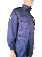 China tactical Jacket Navy Blue Tactical Long Sleeve Detachable Liner Jacket 65 35 Ripstop Fabric For Outdoor Use for sale