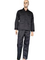 China Black Ceremonial Uniform Set Casual Comfortable Top With Pants 45 Wool 55 Polyester Material for sale
