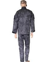 China ACU tactical Uniform Set Tactical Black Camo Uniform Set Durable Combat Outdoor Apparel for sale