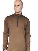 China Brown pure cotton tactical tactical close-fitting comfortable thermal underwear set for sale