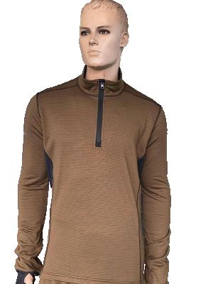 China Brown pure cotton tactical tactical close-fitting comfortable thermal underwear set for sale