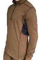 China Brown pure cotton tactical tactical close-fitting comfortable thermal underwear set for sale