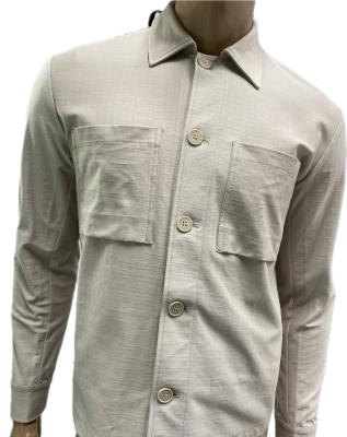 China Breathable Cotton Workwear Shirt Men's Long Sleeve Button-Down with Chest Pockets for Security & Outdoor for sale