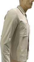 China Breathable Cotton Workwear Shirt Men's Long Sleeve Button-Down with Chest Pockets for Security & Outdoor for sale