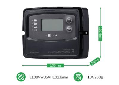 China 20A Digital Solar Charge Controller with 5-Stage Charging 380W 12V 760W 24V for LiFePO4 Batteries for sale