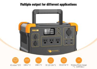China M600 LFP 1200W Portable Solar Generator with 614Wh LiFePO4 Battery - 9.4kg Lightweight Design for Camping & Emergency Power for sale