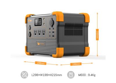 China M600 LFP 614Wh Portable Solar Generator with 1200W Inverter and 300W Solar Input - 3500 Cycle LiFePO4 Battery for sale