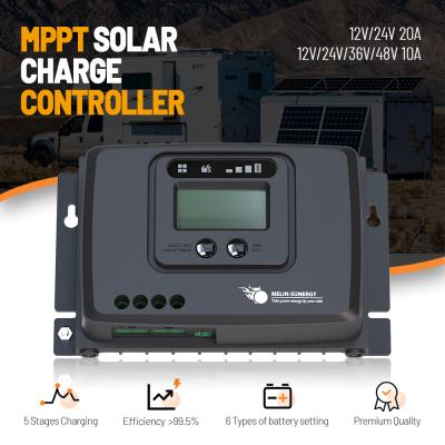 China Melin Sunergy MT518 Digital Smart RV MPPT Solar Charge Controller 20A 100V Input with 99.5% Efficiency for sale