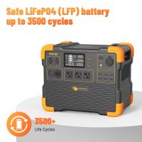 China 2200W 3500 Recycles LiFePO4 Portable Solar Generator System with 2 Hours Fast Charging for sale