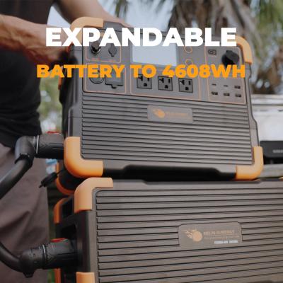 China 2200W Solar Generator with 1536Wh LiFePO4 Battery, 600W Solar Input and 18kg Lightweight Design for Portable Power for sale