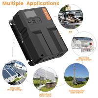 China 40A MPPT Solar Charge Controller 150V Max PV Input with LCD Display and Bluetooth Monitoring for sale