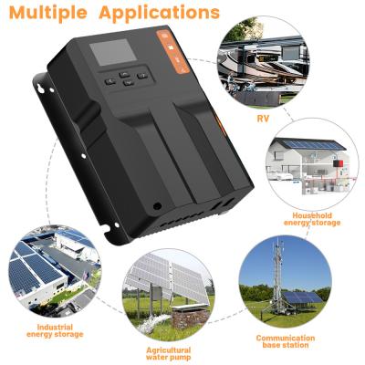 China 40A MPPT Solar Charge Controller 150V Max PV Input with LCD Display and Bluetooth Monitoring for sale