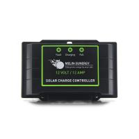 China IP67 Waterproof 12A PWM Solar Charge Controller 104x65x23mm for 12V/24V Systems with 220W-440W Capacity for sale