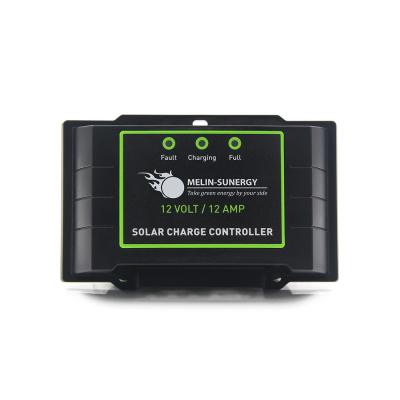 China IP67 Waterproof 12A PWM Solar Charge Controller 104x65x23mm for 12V/24V Systems with 220W-440W Capacity for sale