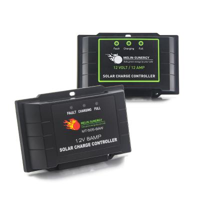 China MT504 8A PWM Solar Charge Controller for 12V/24V Systems with 140W Max Input and IP67 Waterproof Rating for sale