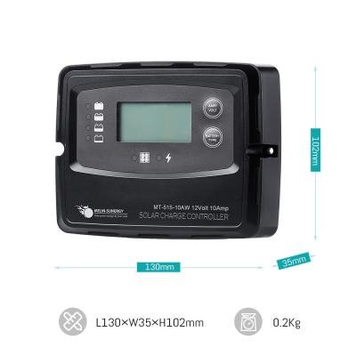 China Digital Solar Charge Controller with 2 Years Warranty 50V Maximum Input Voltage and Compact 130X102.6X35mm Dimensions for sale
