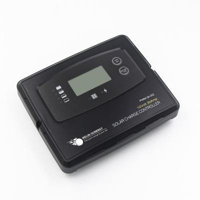 China 30 Amp Digital Solar Charge Controller with 5 Stage Charging and BMS Wake Up for 12V 24V Systems for sale