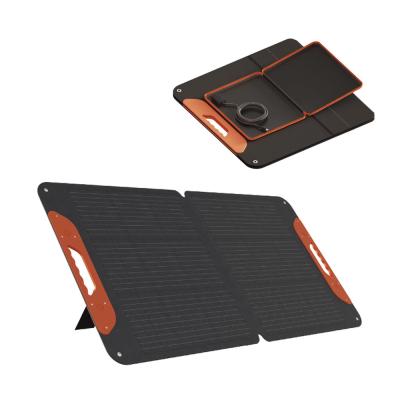 China 100W Portable Folding Solar Panel with 22% Efficiency, IP65 Rating, and -40℃ to 85℃ Temperature Range for Outdoor Power for sale