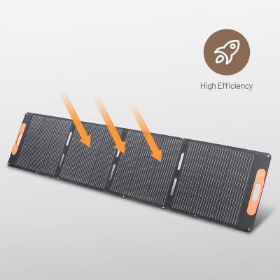 China 200W Portable Folding Solar Panel with 22% Efficiency, 635×564mm Folded Size for Camping and Outdoor Power for sale
