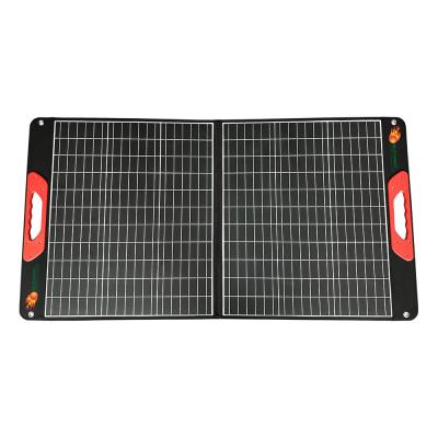 China 120W Portable Folding Solar Panel with 22% Efficiency and 6A Output for RV Battery Charging for sale
