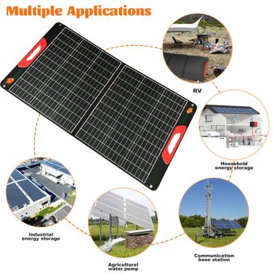 China 120W 12V Portable Folding Solar Panel with 22% Efficiency and 6.0kg Lightweight Design for Outdoor Power for sale