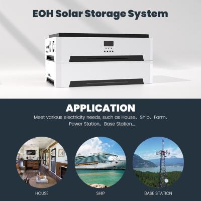 China 10KW Solar Energy Storage System with LiFePO4 Battery and Pure Sine Wave Inverter - 46.08KWH Capacity for sale