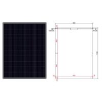 China 200W 12V Semi-Flexible Solar Panel with 22% Efficiency MC4 Connector 5-Year Warranty for sale