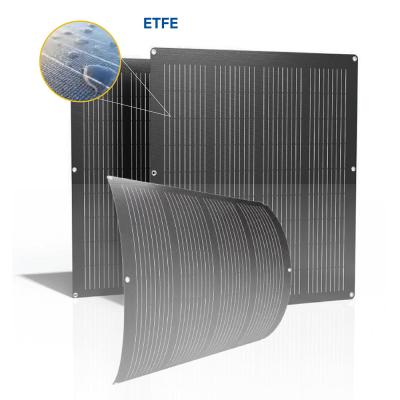 China Semi Flexible Solar Panel 20W-500W with 30° Bend Capability and 22% Cell Efficiency for RV and Marine Use for sale