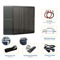 China IP67 Semi Flexible Monocrystalline Solar Panel 100W-120W with 30° Curvature and 22% Cell Efficiency for sale
