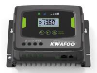 China Black MPPT Solar Charge Controller with 99.5% Tracking Efficiency and Temperature Compensation for RVs for sale