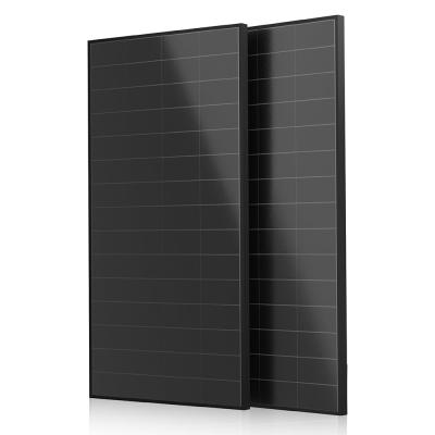China Hot 170W Premium Monocrystalline 23.5% Efficiency Solar Panel 20 Volt Solid Black for Connector 25-Year Warranty Home RV Camper for sale