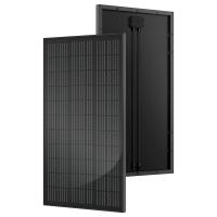 China 130 Watt Whole Black Solid Solar Panel 20 Volt Premium Monocrystalline Solar Panels for RV Camper Marine Home Rooftop for sale