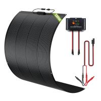 China 100W 120W light weight rv solar panels kit for 12 volt system for motorhome with IP65 Water proof smart charge controller for both lead acid and Lithium Batteries for sale