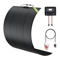 China 200w solar panel kit for rv caravan,campervan,motorhome with semi flexible solar panel and IP67 5 stage charging pwm solar controller for AGM GEL WET CALCIUM LiFePO4 and LTO battery for sale