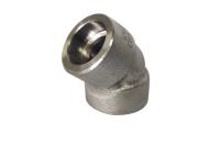 China Forged 45° Elbow 9000# S31254 Socket Pipe Fitting for sale