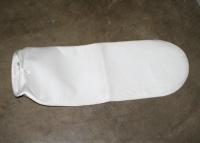 China Nonwoven Punched 50 / 150 Micron Filter Bag Polypropylene / Polyester Steel Ring for sale