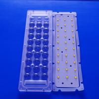 China 30W Injection Molding PC Array Lens LED Cover 250x74mm 120 Degree for High Bay Light for sale