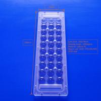 China 30W Injection Molding PC Array Lens LED Cover 250x74mm 120 Degree for High Bay Light for sale