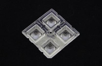China PMMA LED Collimator Lens 4 in 1 Optical Lens for SMD 5050 30 Degree 50x50mm for sale