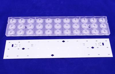 China PMMA 30 Degree LED Optical Lens 286x61mm for Wall Washer Light 33W Array for sale