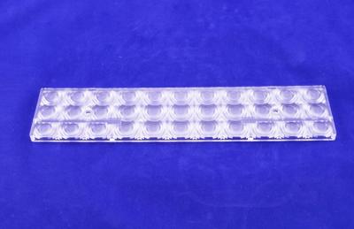 China PMMA LED Street Light Lens 60 Degree Beam Angle 286x61mm for Road Lighting for sale