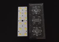 China 12-in-1 7070 SMD LED Street Light Module 158x103 Degree Lens for 20W-70W Power for sale